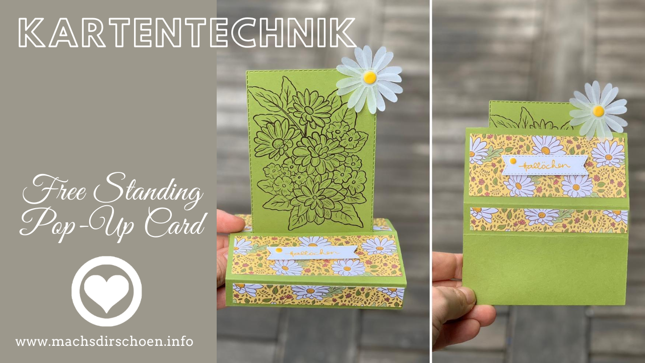 [Kartentechnik] Free Standing Pop-Up Card mit Anleitung und Video - Stampin‘ Up! in Hannover ...